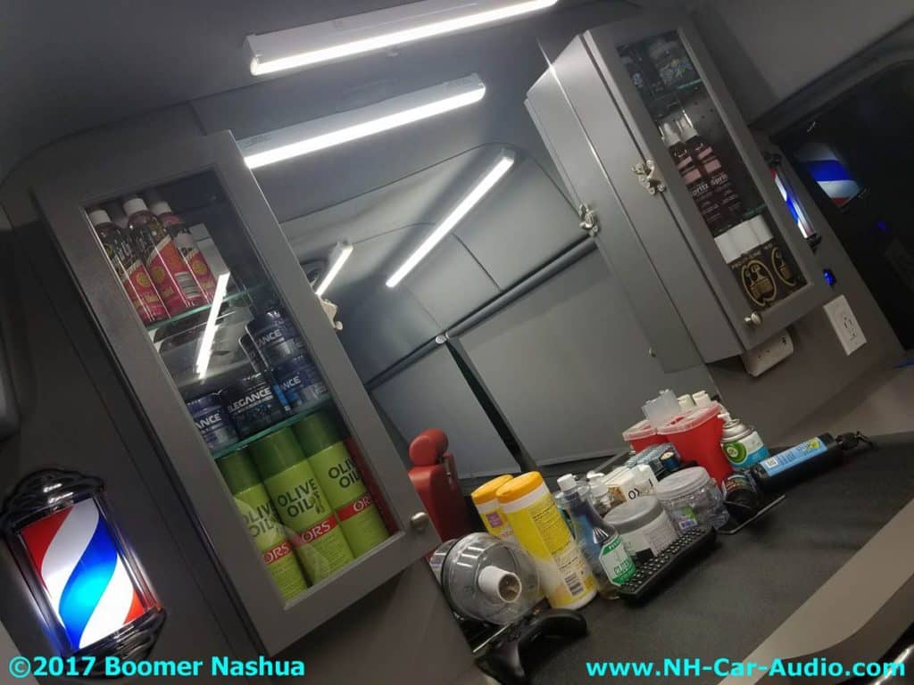 Sprinter Van Mobile Barbershop - Boomer Nashua Mobile Electronics