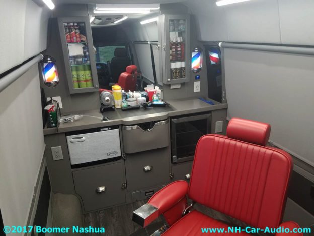 Sprinter Van Mobile Barbershop - Boomer Nashua Mobile Electronics